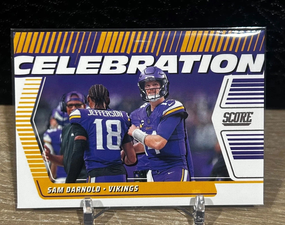 Sam Darnold 2025 Score Celebration Series Mint Insert Card #C-SDA | The ...