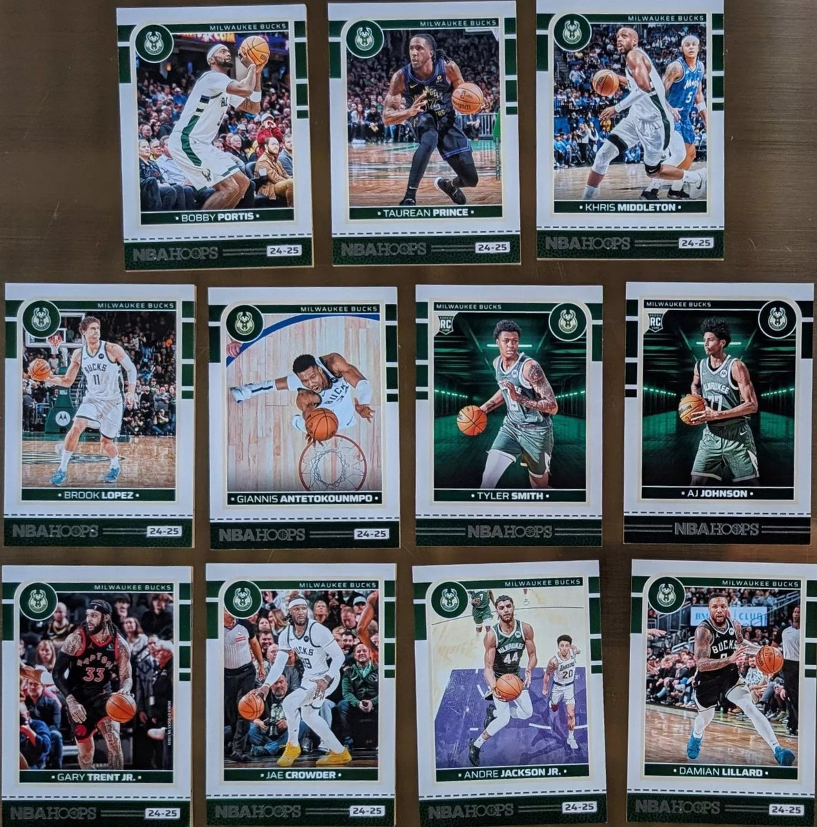 Milwaukee Bucks 2024 2025 Hoops Factory Sealed Team Set with Giannis A ...