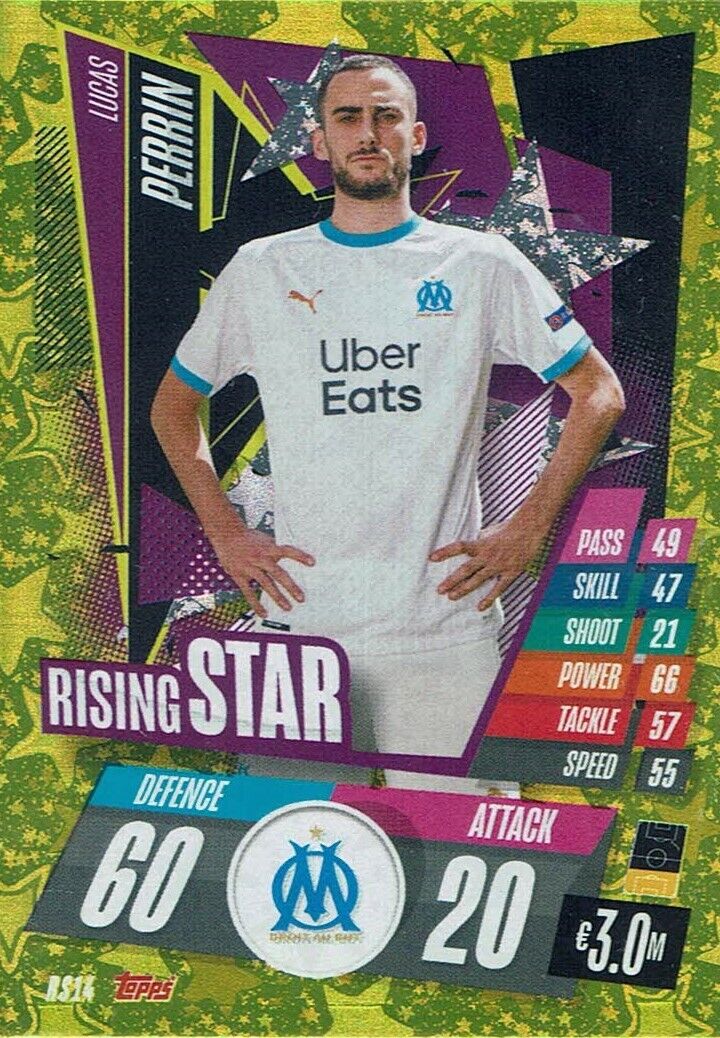Lucas Perrin 2020 2021 Topps Match Attax Champions Rising Star Series ...