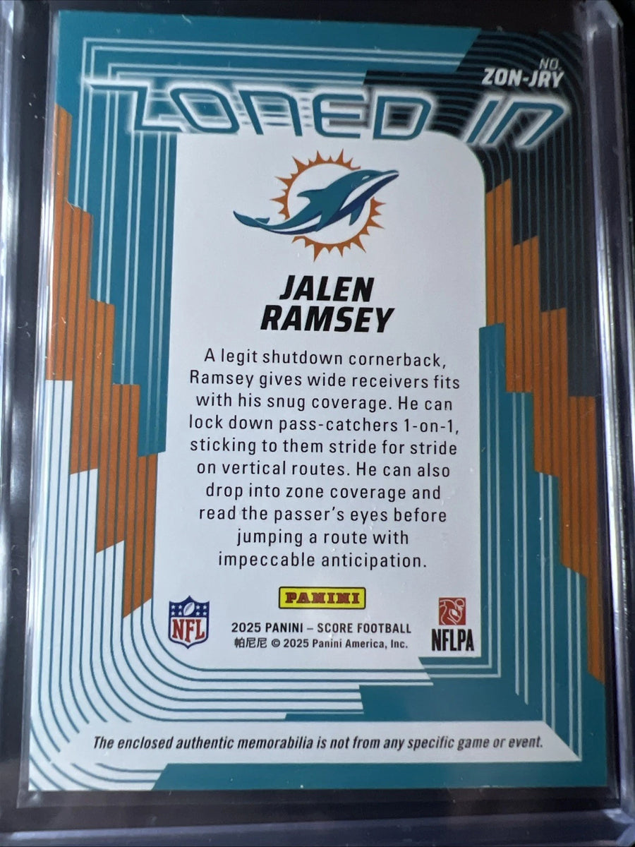 Jayden Reed 2025 Score Zoned In Jersey Card #ZON-JRD | The Strictly ...