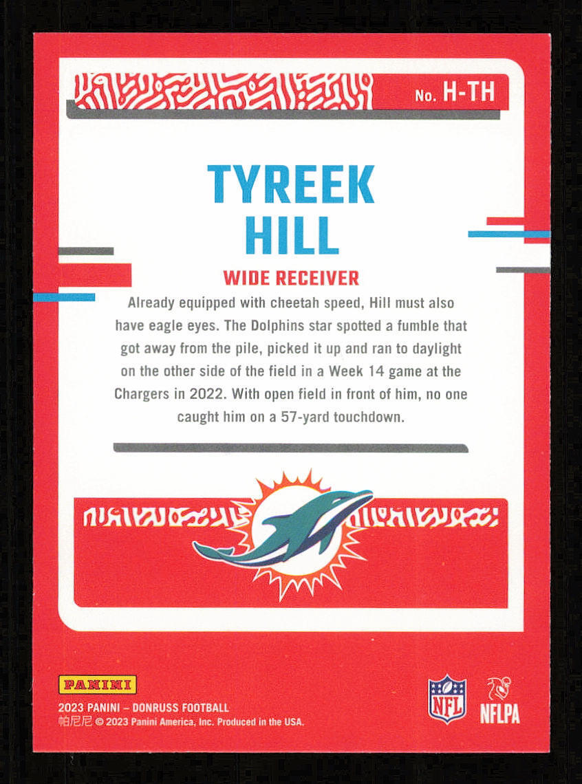 Tyreek Hill 2023 Donruss Highlights Insert Series Mint Card #H-TH | The ...