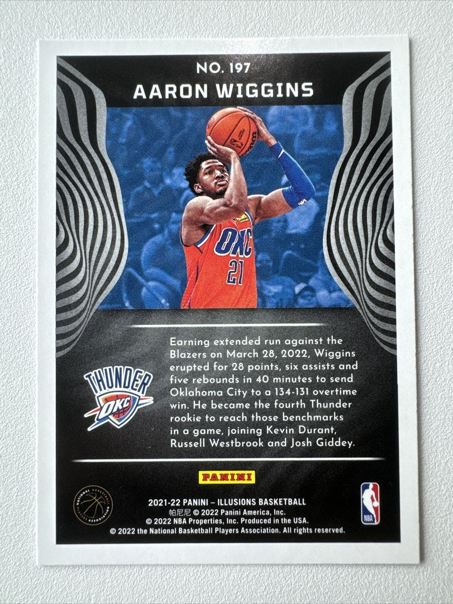 Aaron Wiggins 2021 2022 Panini Illusions Series Mint Rookie Card #197 ...
