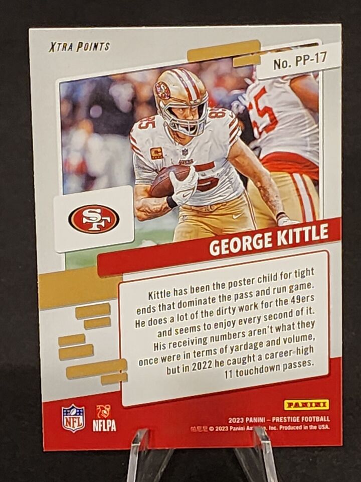 George Kittle 2023 Panini Prestige Xtra Points Prestigious Pros Series ...
