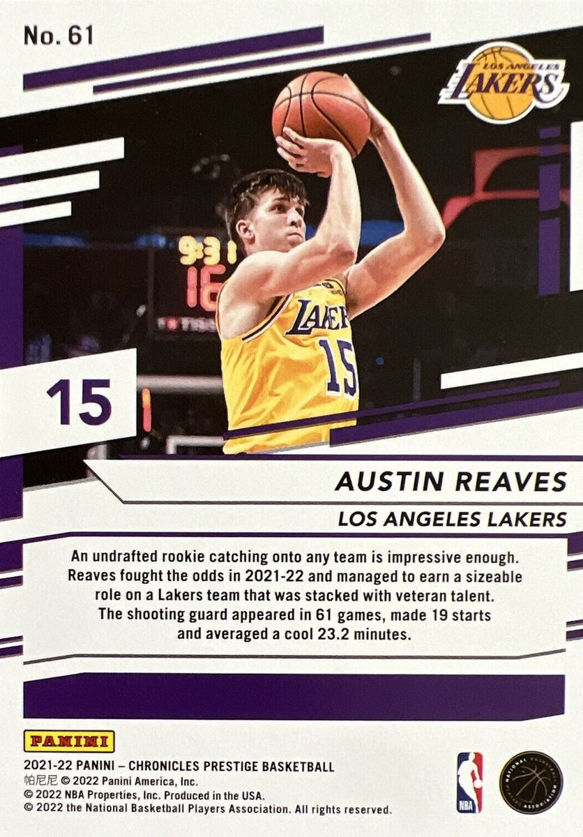 Austin Reaves 2021 2022 Panini Chronicles Prestige Series Mint Rookie ...
