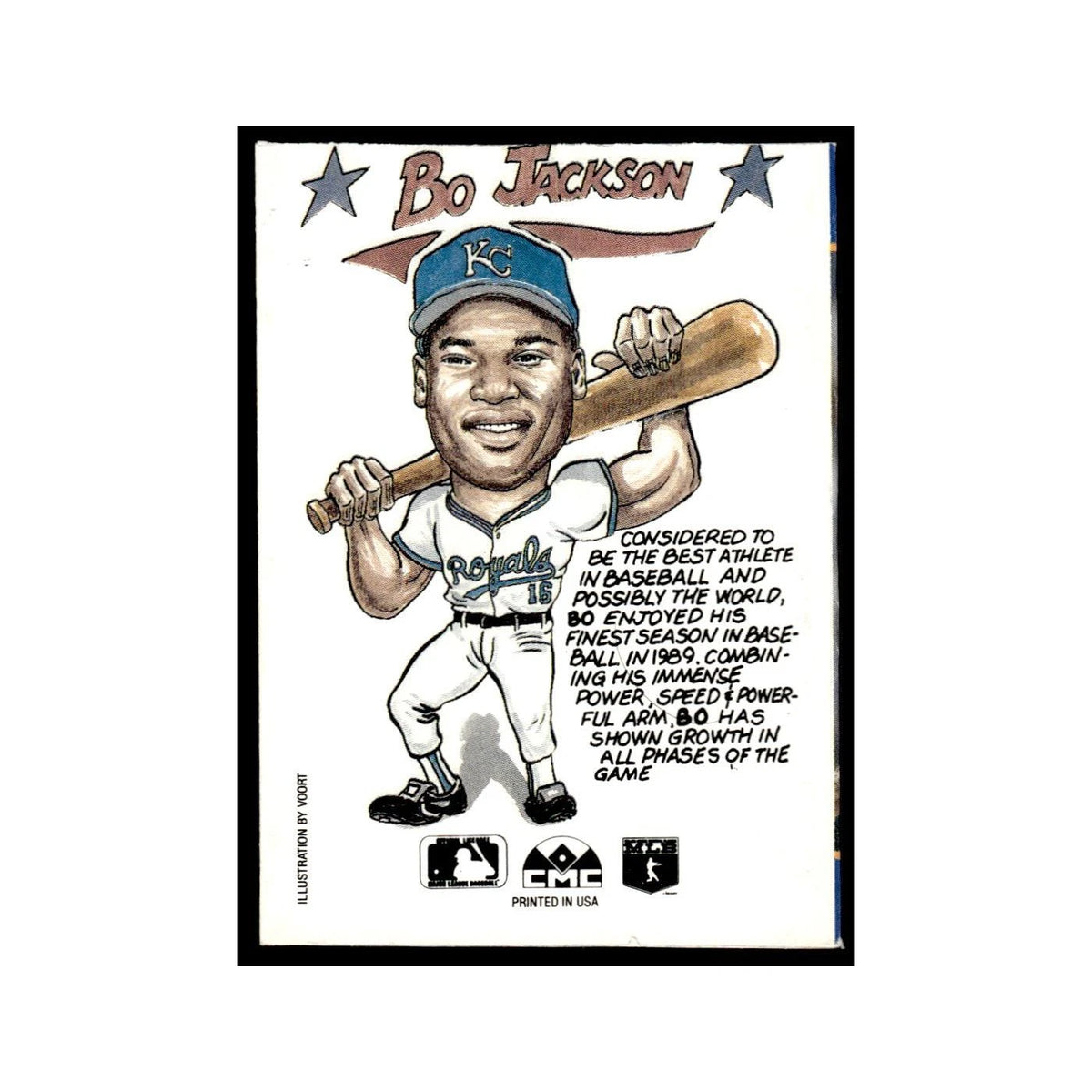 Bo Jackson 1990 Collect-A-Book Series Mint Card | The Strictly Mint ...