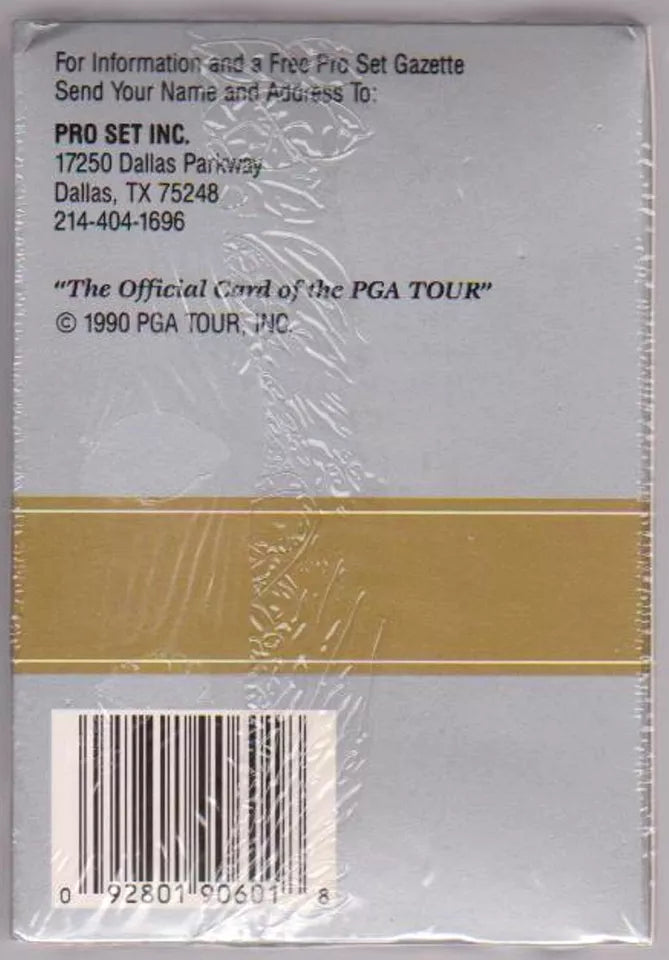 1990 Pro Set PGA Tour Factory Sealed Special Inaugural 100 Card Set ...