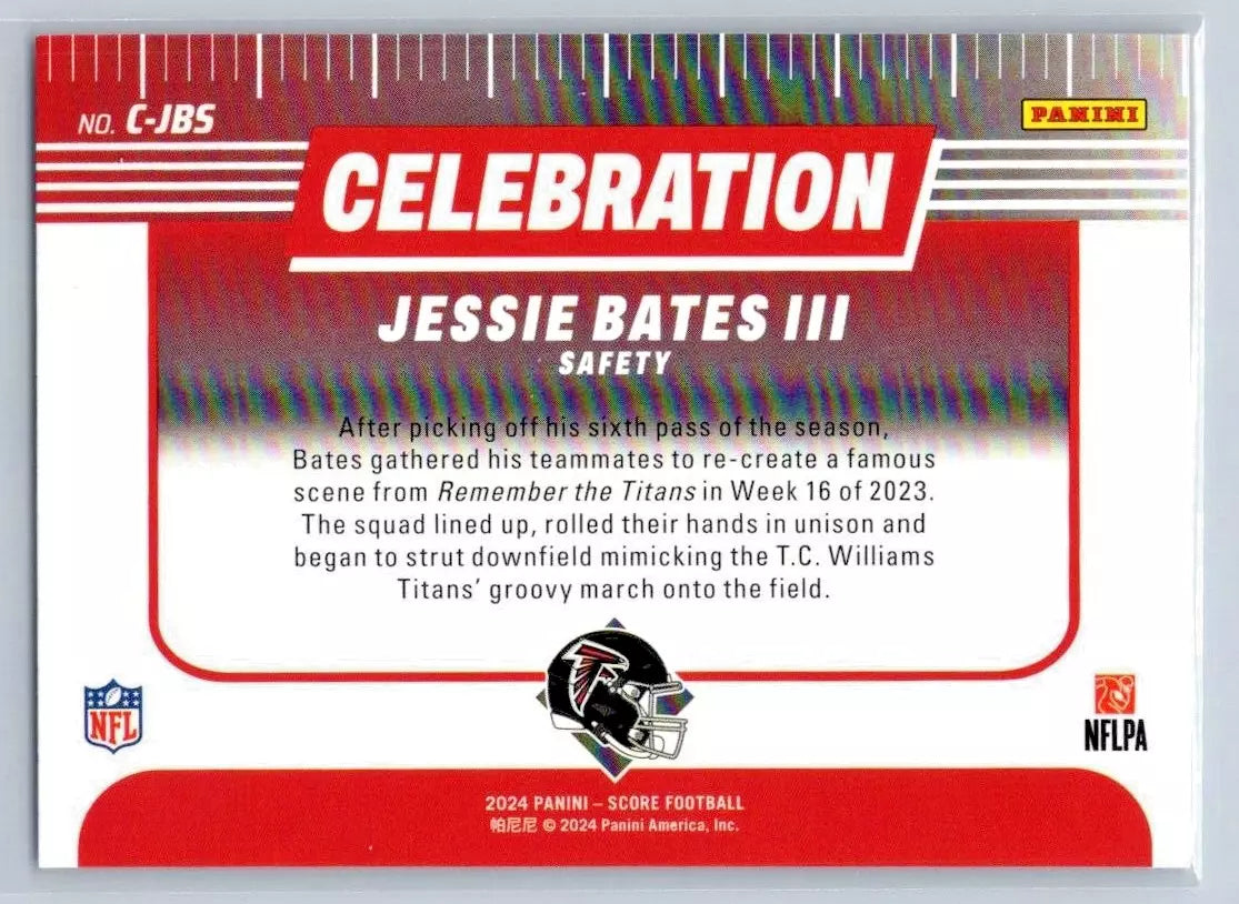 Jessie Bates III 2024 Score Celebration Series Mint Card #C-JBS | The ...