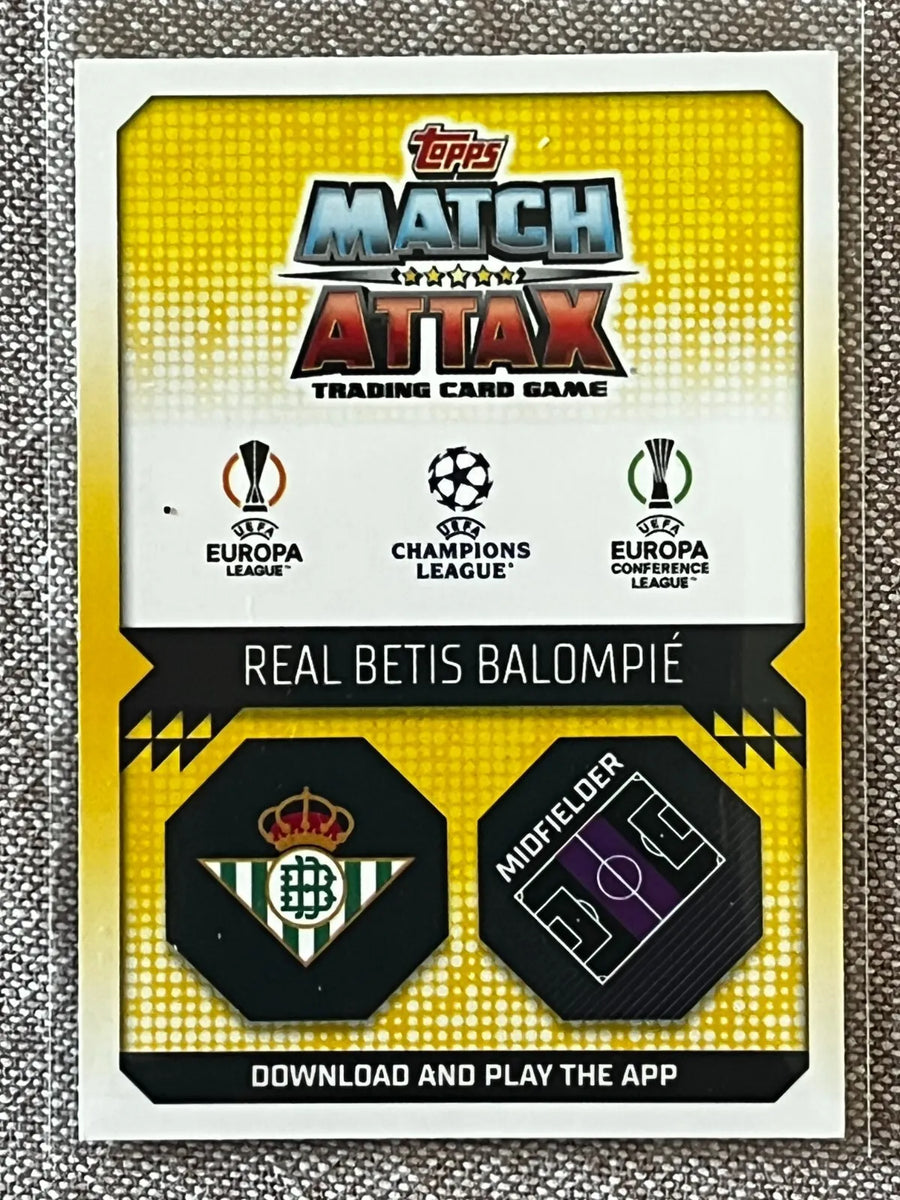 William Carvalho 2022 2023 Topps Match Attax Limited Edition Gold Seri ...