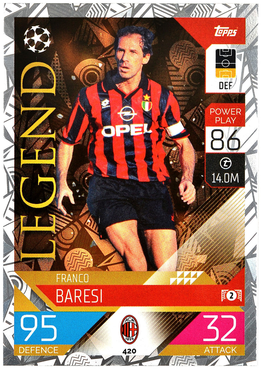 Franco Baresi 2022 2023 TOPPS Match Attax Series Mint Card #420 | The ...