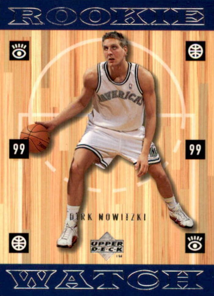 Dirk Nowitzki 1998 1999 Upper Deck Rookie Watch Series Mint Rookie Car ...