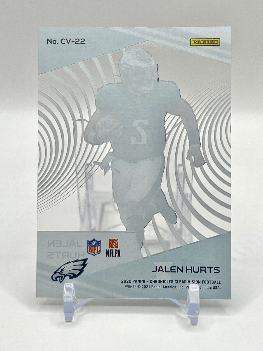 Jalen Hurts 2020 Panini Chronicles Clear Vision Series Mint Rookie Car ...