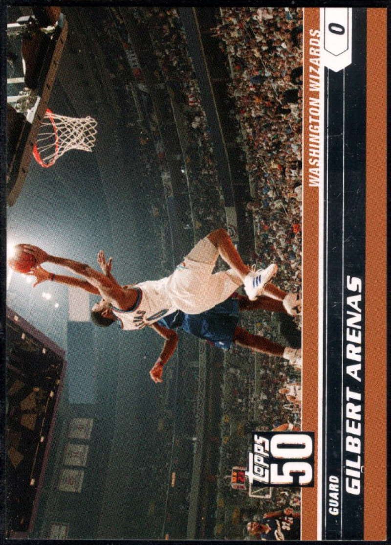 Gilbert Arenas 2007 2008 Topps 50th Anniversary Series Mint Card #21 ...